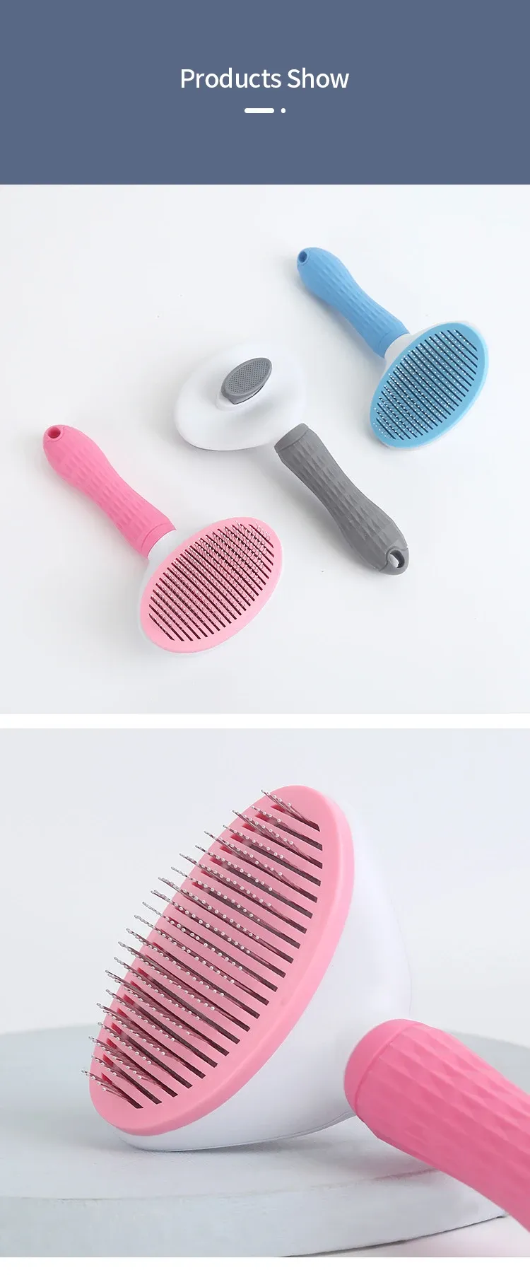 Premium Pet Grooming Comb for Dogs & Cats - Stainless Steel Hair ...