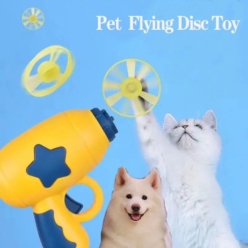 Interactive Flying Saucer Gun Pet Simulator X Toys For Cat Teaser And ...