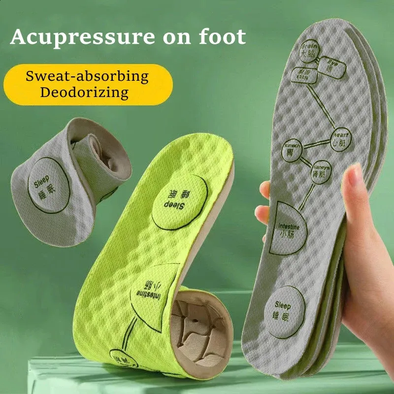 Breathable Acupressure Insoles: Deodorant Comfort for Sports, Running ...