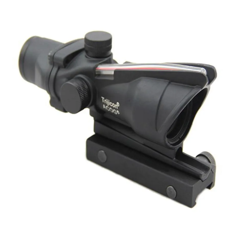 ACOG 1x32 Fiber Source Red Dot Scope With Tactical Real Fiber ...