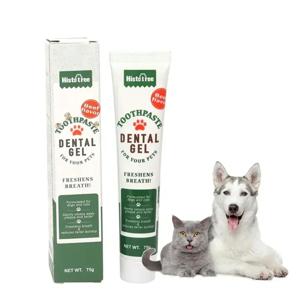 Vanilla Beef Flavor Dog Toothpaste - Fresh Breath & Healthy Teeth ...