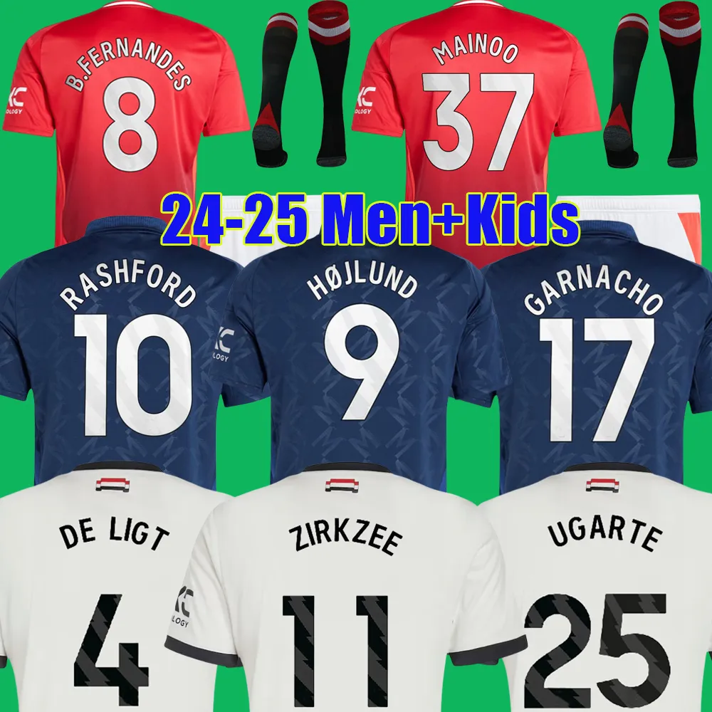 2025 Men's And Kids Soccer T Shirts Set With Rashford, Mouinoo, Zirkzee ...