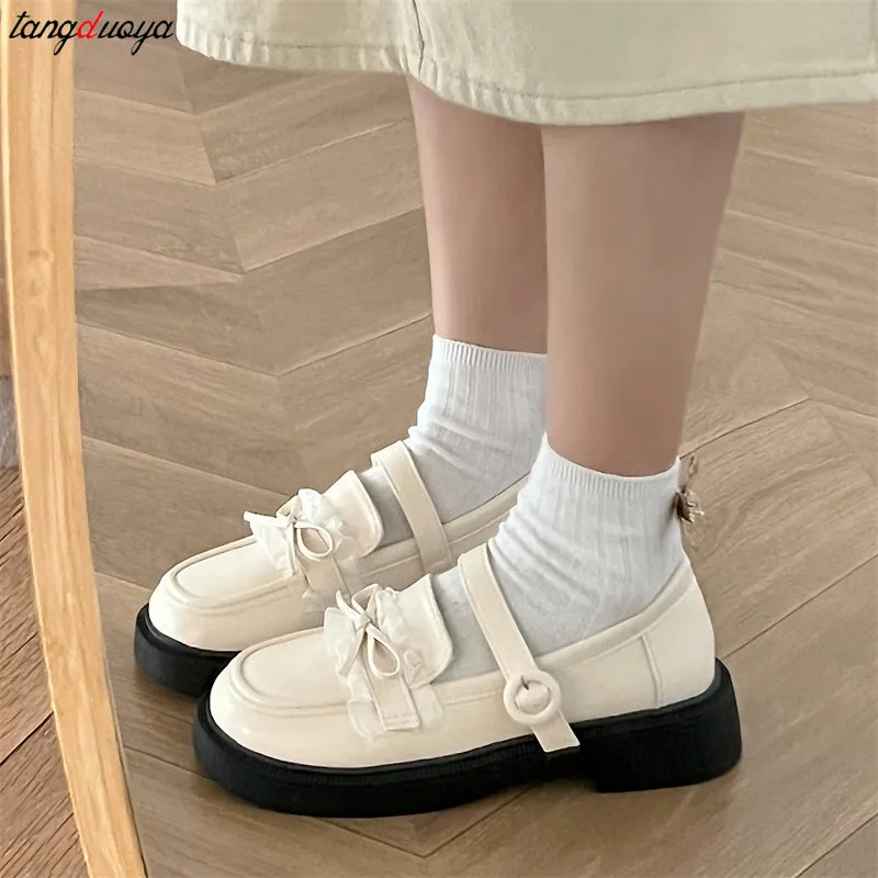 DHgate.com:Sweet Lolita Mary Janes: Lace Bow Y2K Aesthetic, Round Toe ...