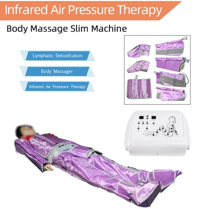 Far Infrared Air Pressure Massage Slimming Machine With EMS Current For ...