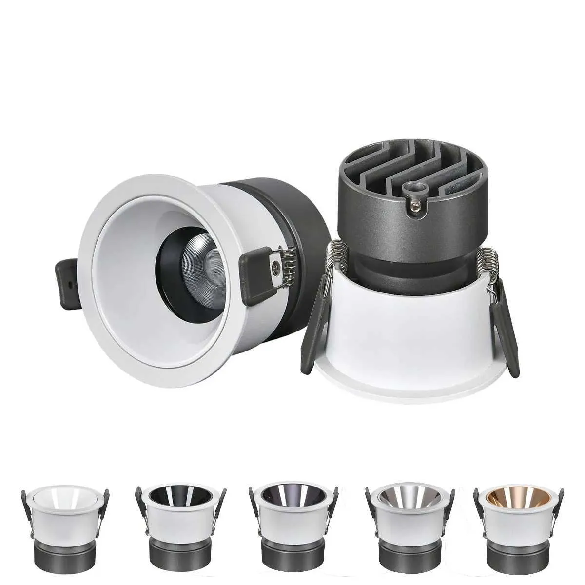 Adjustable COB LED Tube bathroom spotlights ceiling - 7W to 15W, Indoor ...