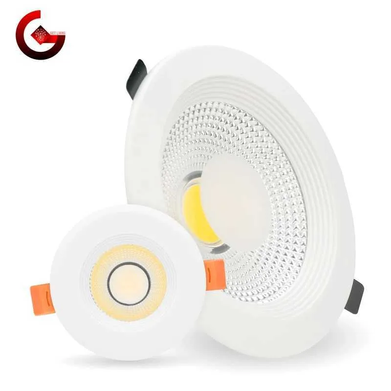 Circular LED Panel Light: 7W-30W COB Spotlight, AC 220V-240V Tube ...