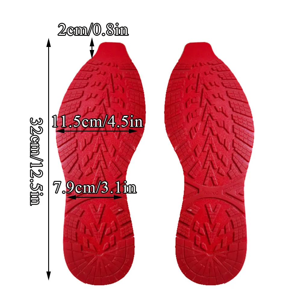 Red Rubber Non-slip Sole Stickers for Leather Shoes High Heels Shoe ...
