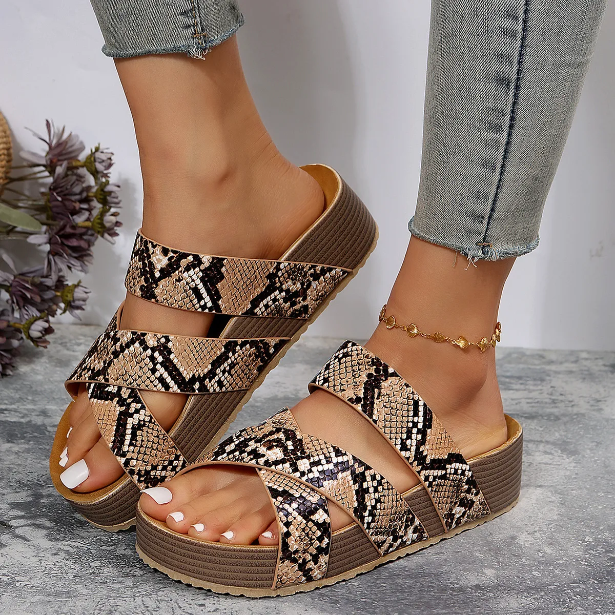 2024 Non Slip Platform Comfy Wedge Sandals For Women Plus Size, Perfect ...