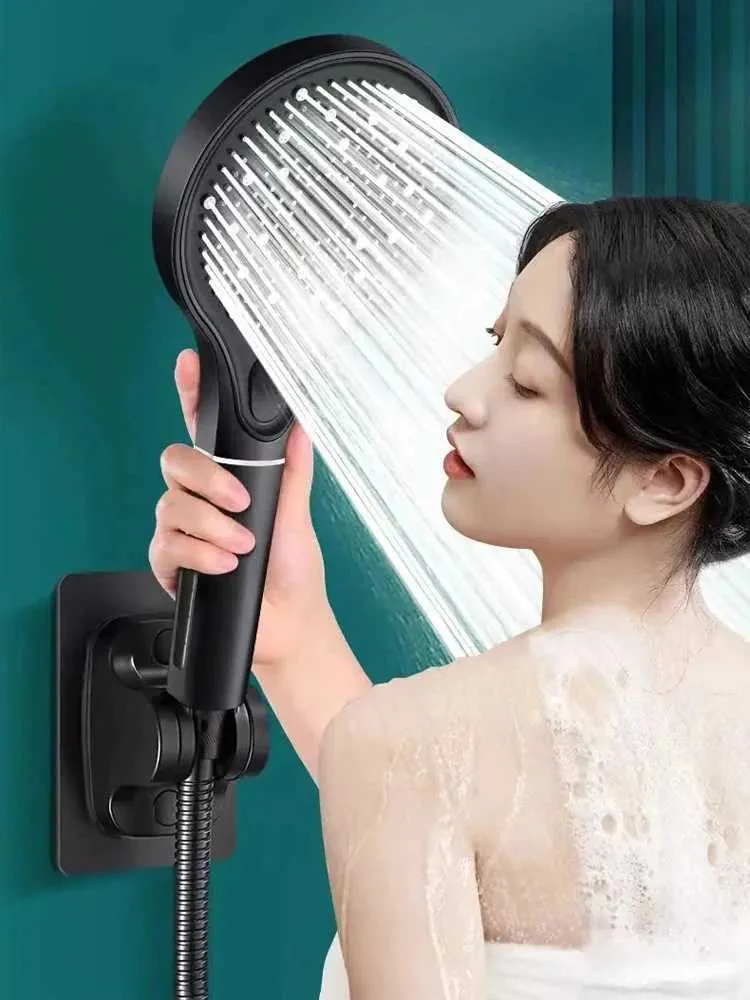 3-Mode High-Pressure Filtered Handheld Shower Head - Soft Hair & Hard ...