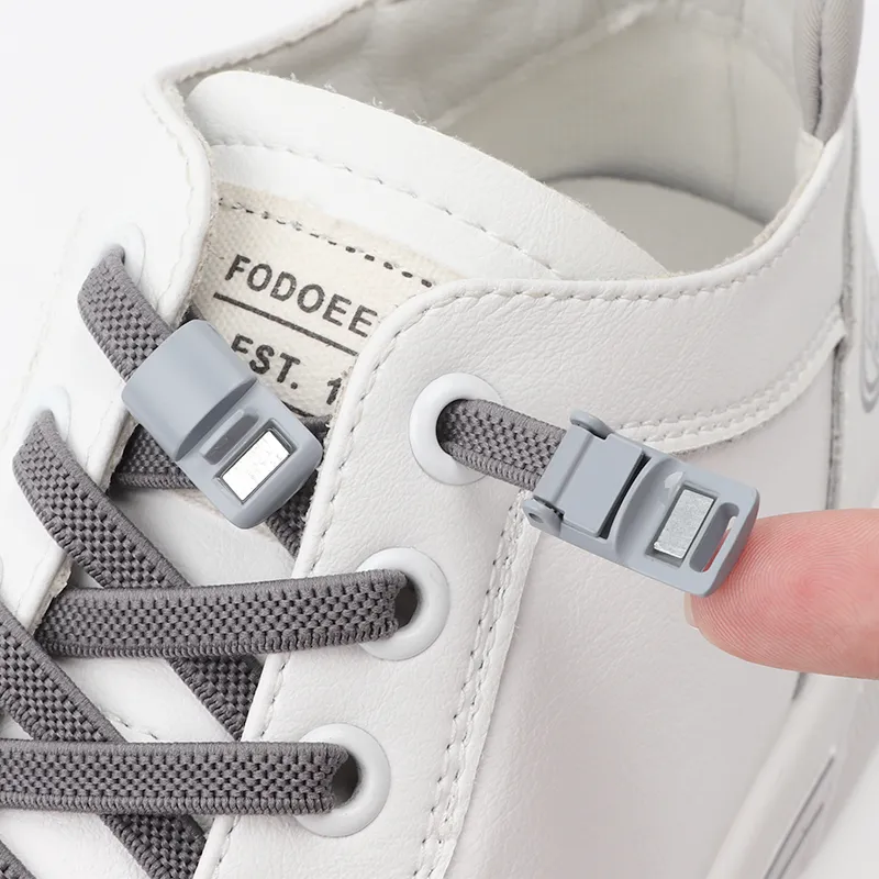 Magnetic No Tie Shoelaces - Quick Lock Elastic Shoe Laces for Sneakers ...
