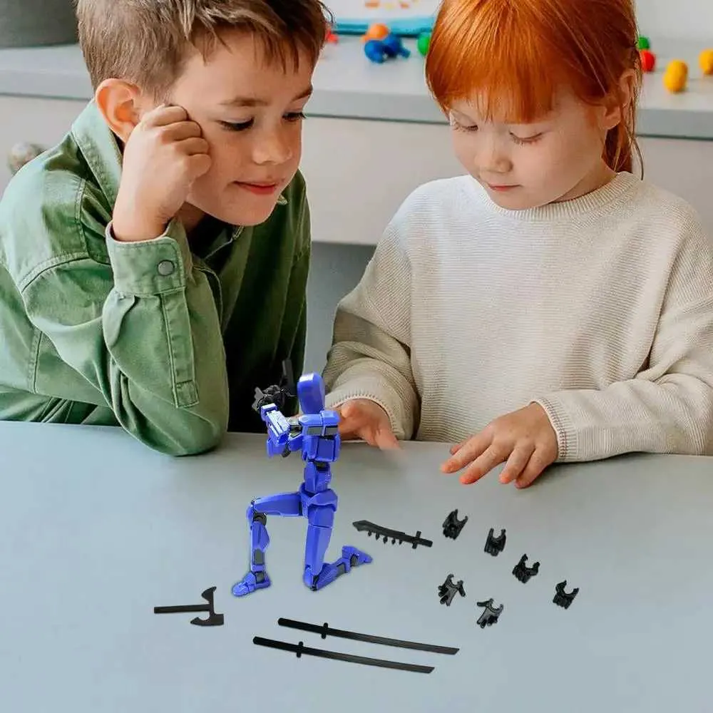Unique 3D Printed action man robot atak Diagram with Multi Joints ...
