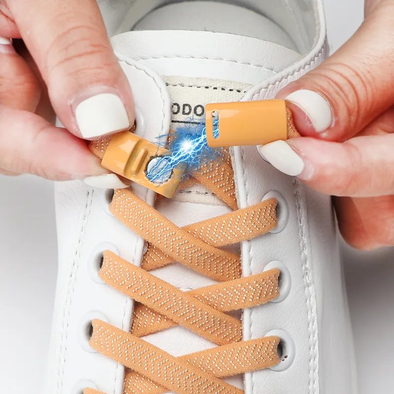 Magnetic No Tie Shoelaces: Elastic Flat Shoe Laces with Metal Lock ...