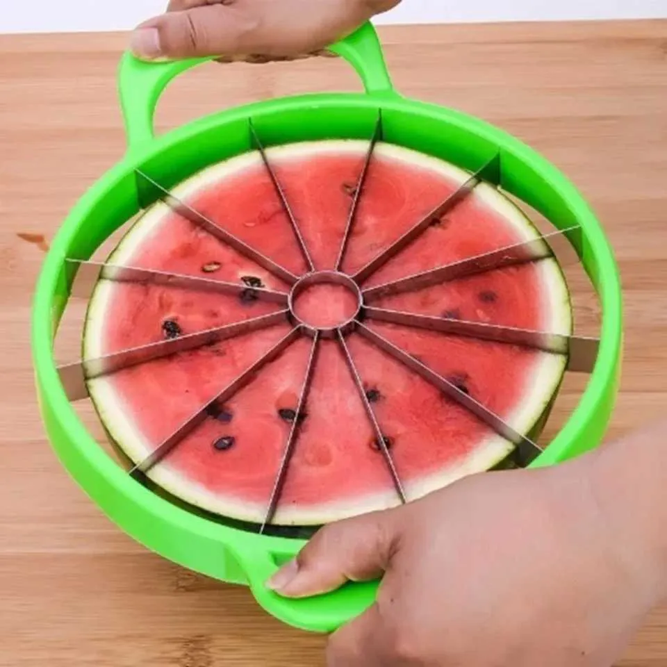 Watermelon Cutter: Stainless Steel Fruit Slicer And Divider For Hami ...