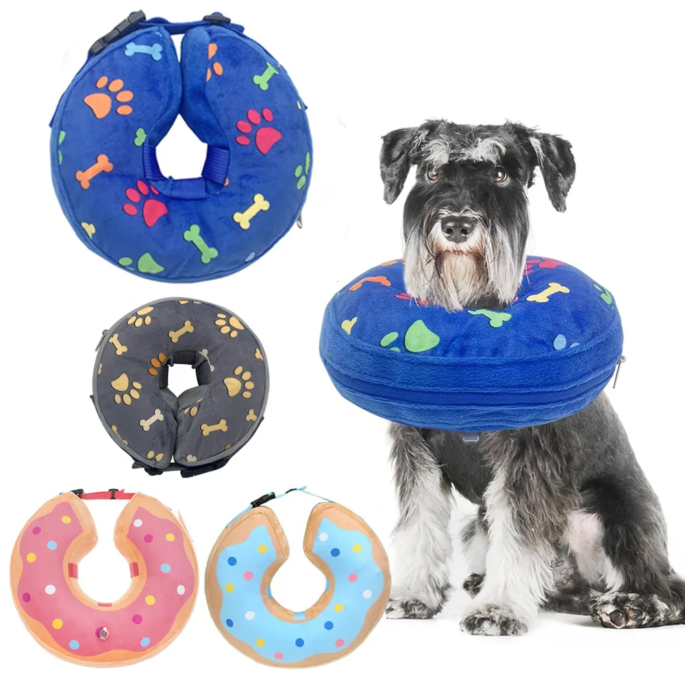 Inflatable Dog Collar For Post Surgery Recovery Soft Elizabethan Collar ...