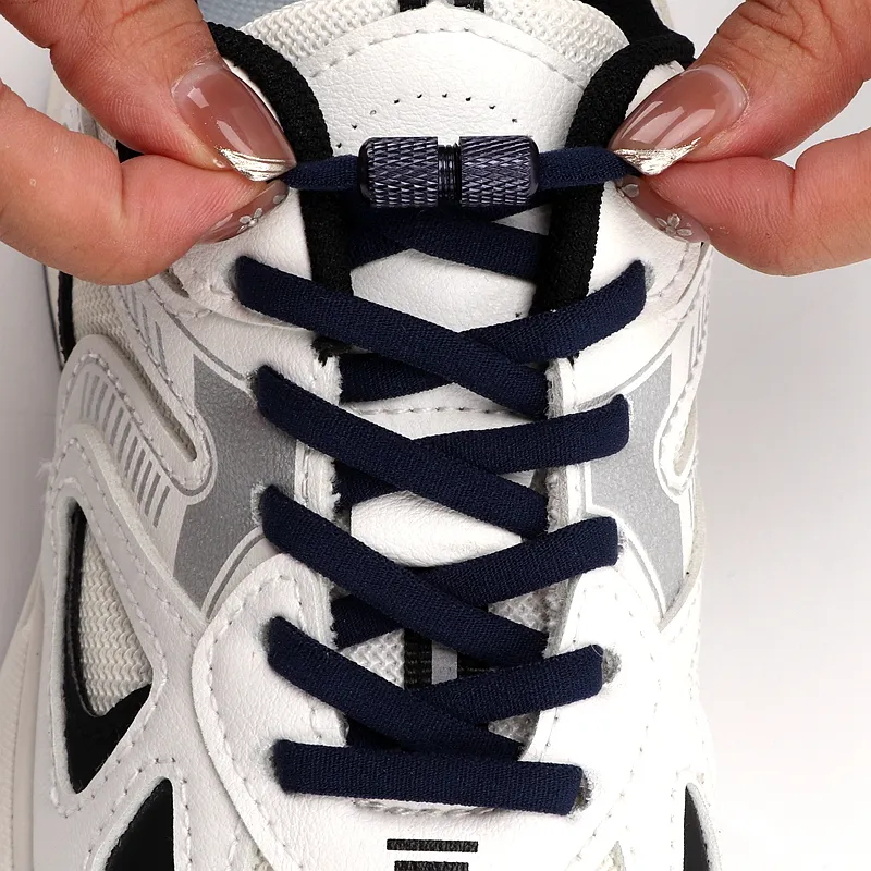 Premium No Tie Elastic Shoe Laces: Quick Install, Metal Lock, Perfect ...