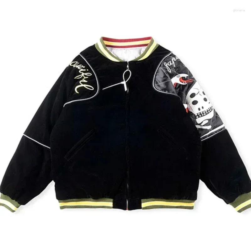 Oversized Embroidered Velvet Flight Jacket - Premium Quality, Shop Now ...