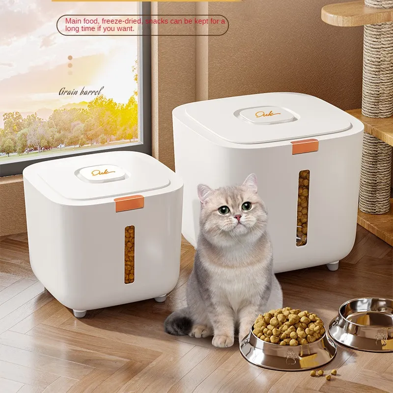 DHgate.com:Large Airtight Food Storage Container - Moisture-Proof Pet Food Barrel for Cats ...