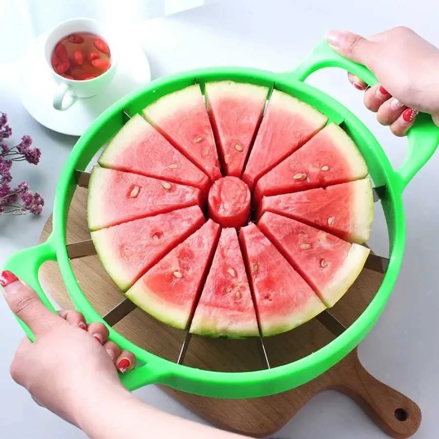 Watermelon Cutter: Stainless Steel Fruit Slicer And Divider For Hami ...
