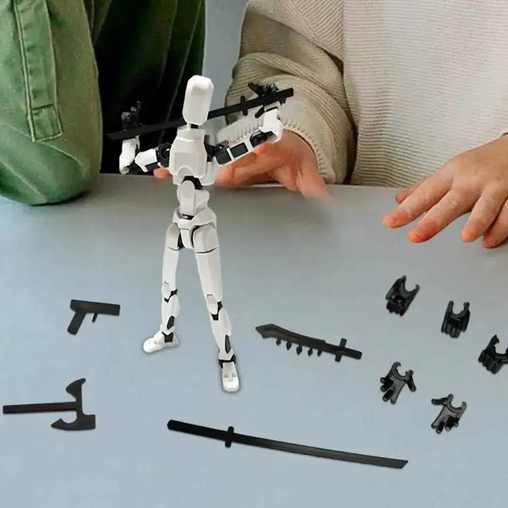 Unique 3D Printed action man robot atak Diagram with Multi Joints ...