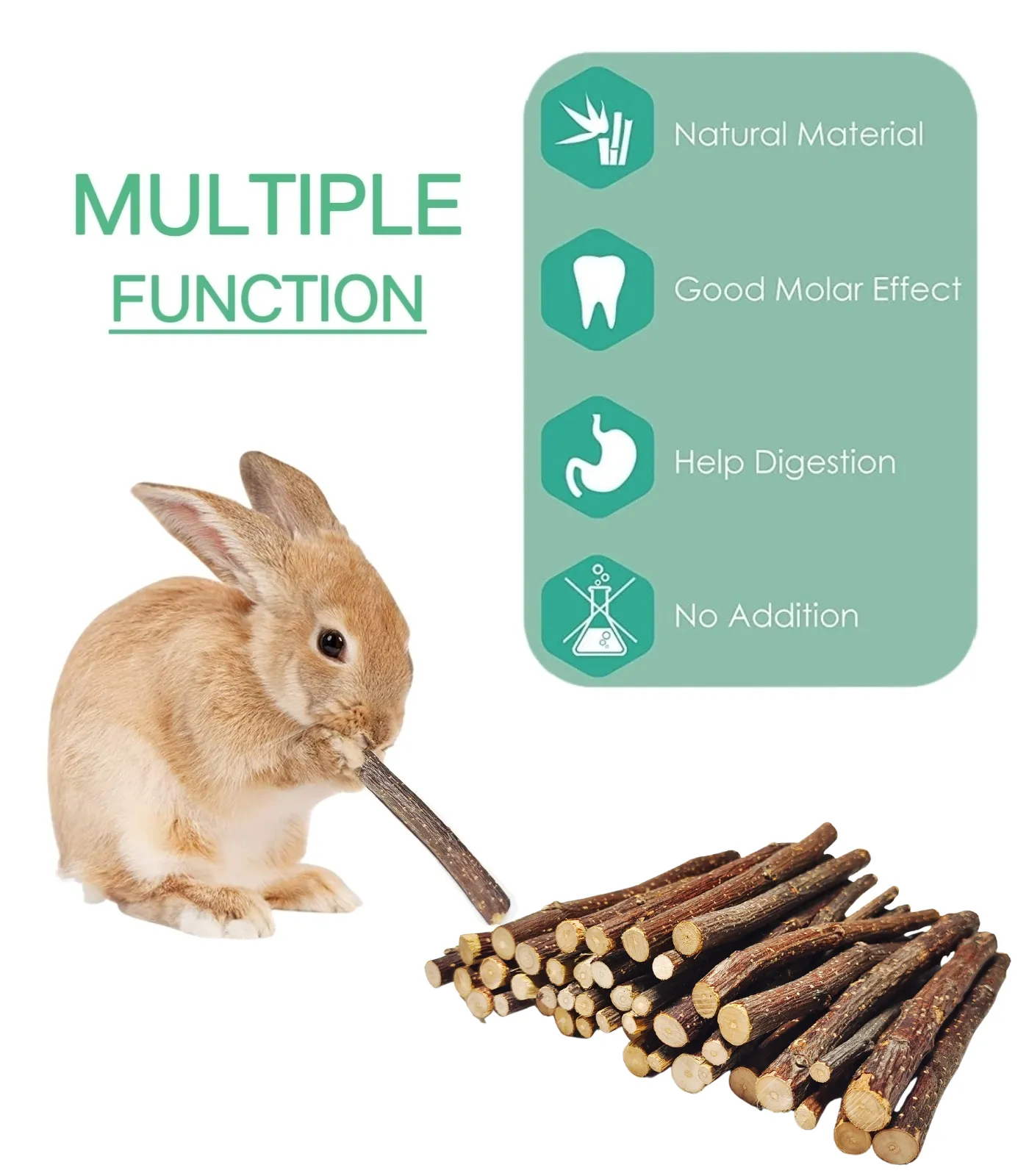 DHgate.com:Natural Apple Sticks Chew Toys for Rabbits, Chinchillas ...