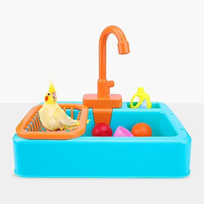 Toys For Parrots, Hanging Bird Bath Versatile Parrot Bathtub With ...