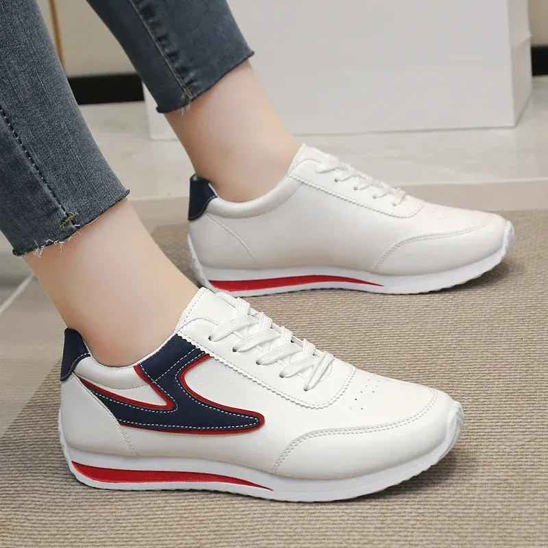 New Women Sneakers Summer Casual Walking Shoes for Women Flat Lace Up ...
