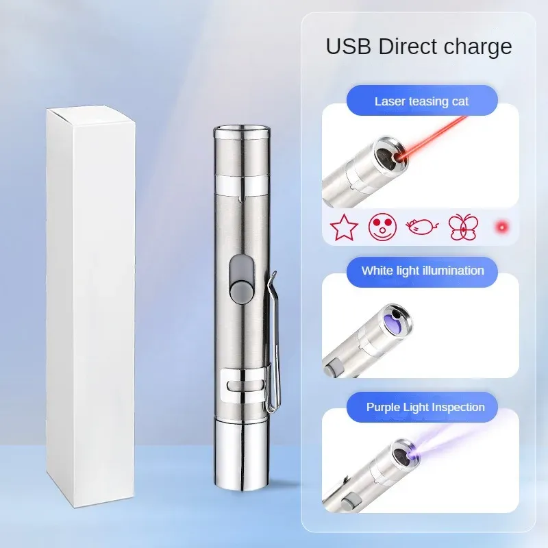 Interactive Cat Laser Toy with USB Charging, Infrared Motion, & Cat ...