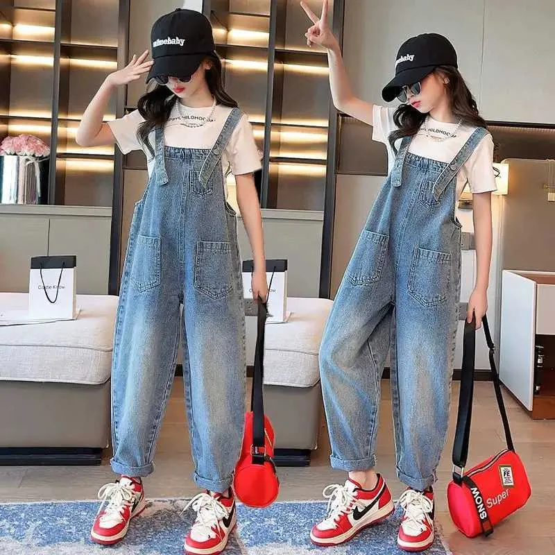 Kids Denim Overalls For Girls Durable Jeans Rompers... From Time ...