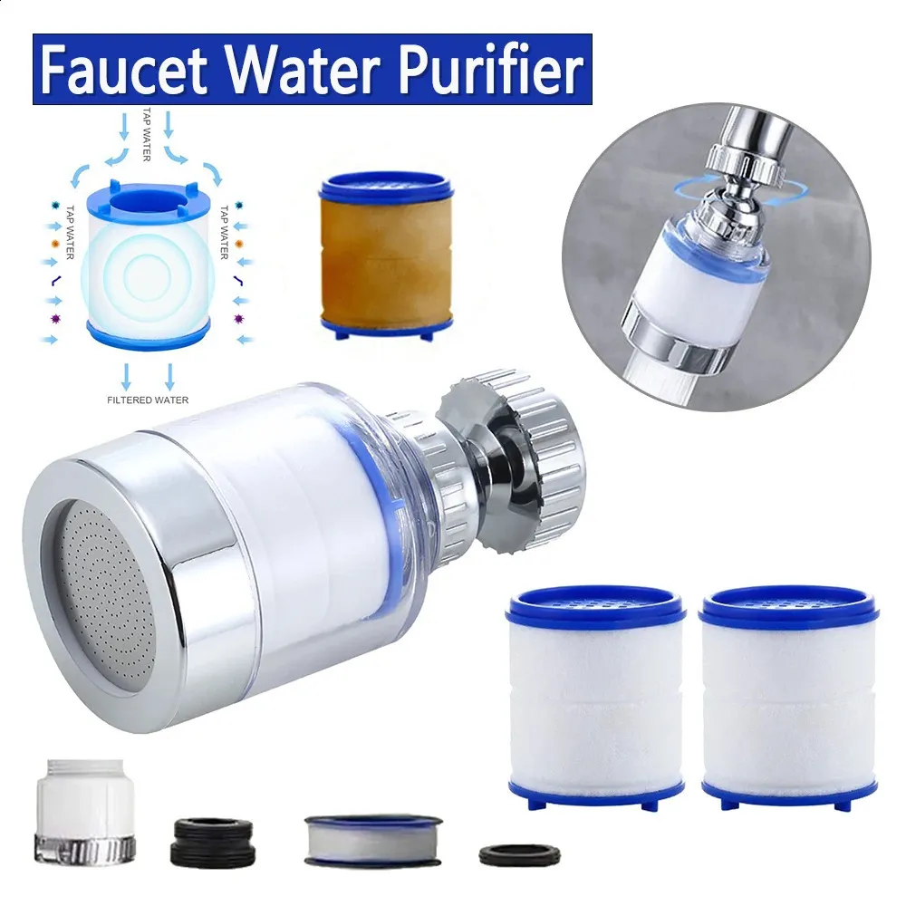 Premium Kitchen Tap Water Purifier: 360° Rotating Filter - Remove Rust ...