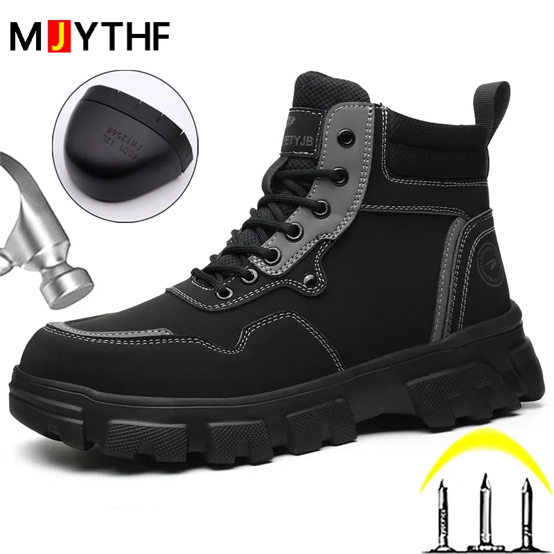 Lightweight Steel Toe Work Boots For Men Puncture Proof, Anti Scalding ...