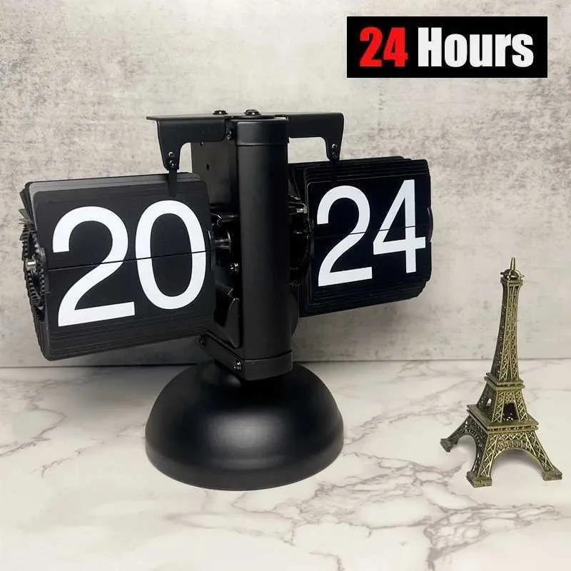 Retro Style Flip Clock - Modern Automatic Page Turning Clock for Home ...
