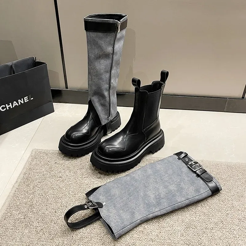Women's Over-the-Knee Knight Boots with Cushioning Sole - Stylish Two ...
