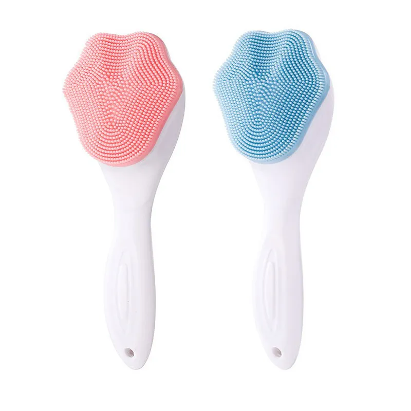 Exfoliating Face Scrubber Silicone Facial Cleansing Brush, Soft ...