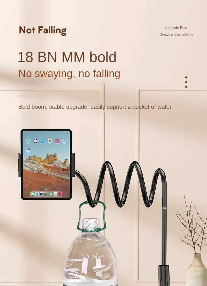 128cm Flexible Phone Stand: Long Arm, 360° Adjustable Cell Phone Holder ...