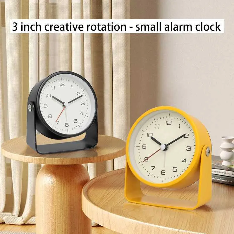 Mini Desk Alarm Clock - Silent & Stylish, Perfect for Desk & Travel ...