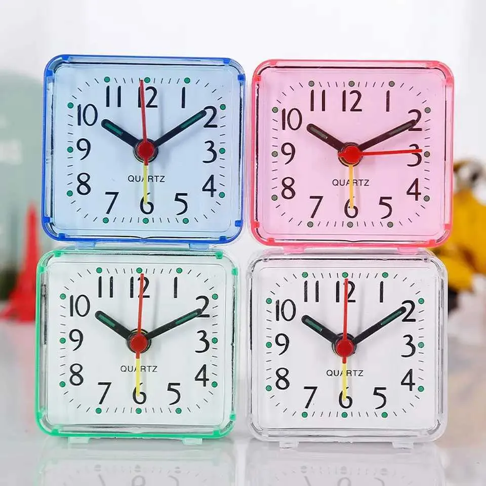 Square Alarm Clock with Big Numbers & Night Light - Perfect for Bedroom ...