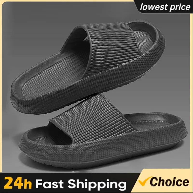Soft & Comfy Summer Slippers: Stylish Indoor/Outdoor Slides for Men ...