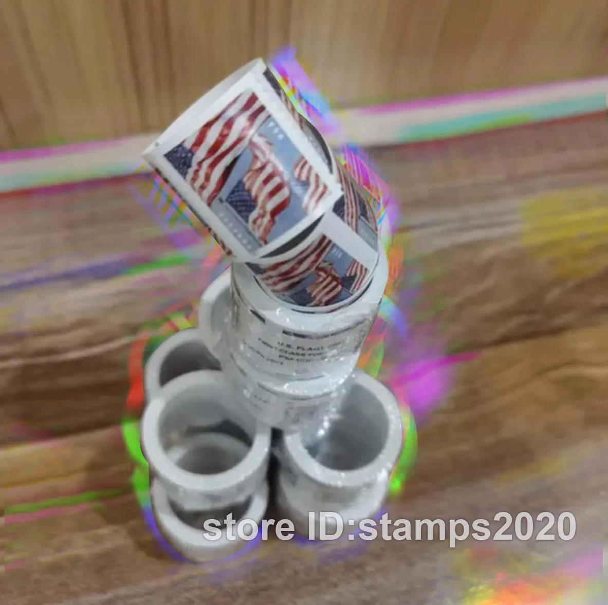Wholesale 1st Class Roll Of 100 US Flag Mailing Labels For Envelopes ...