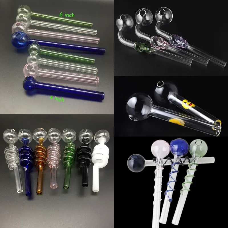 Premium Pyrex Glass Oil Burner Bubbler Pipe with Spiral Handle | Best ...