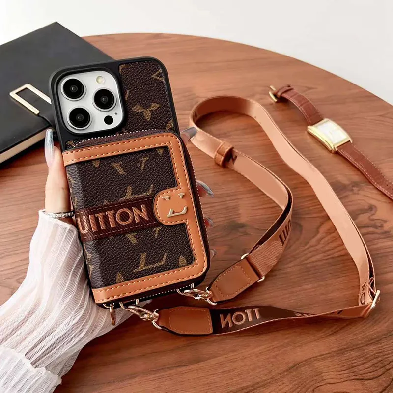 Phone Case Designer IPhone Case Crossbody Wallet For Apple IPhone 15 14 ...