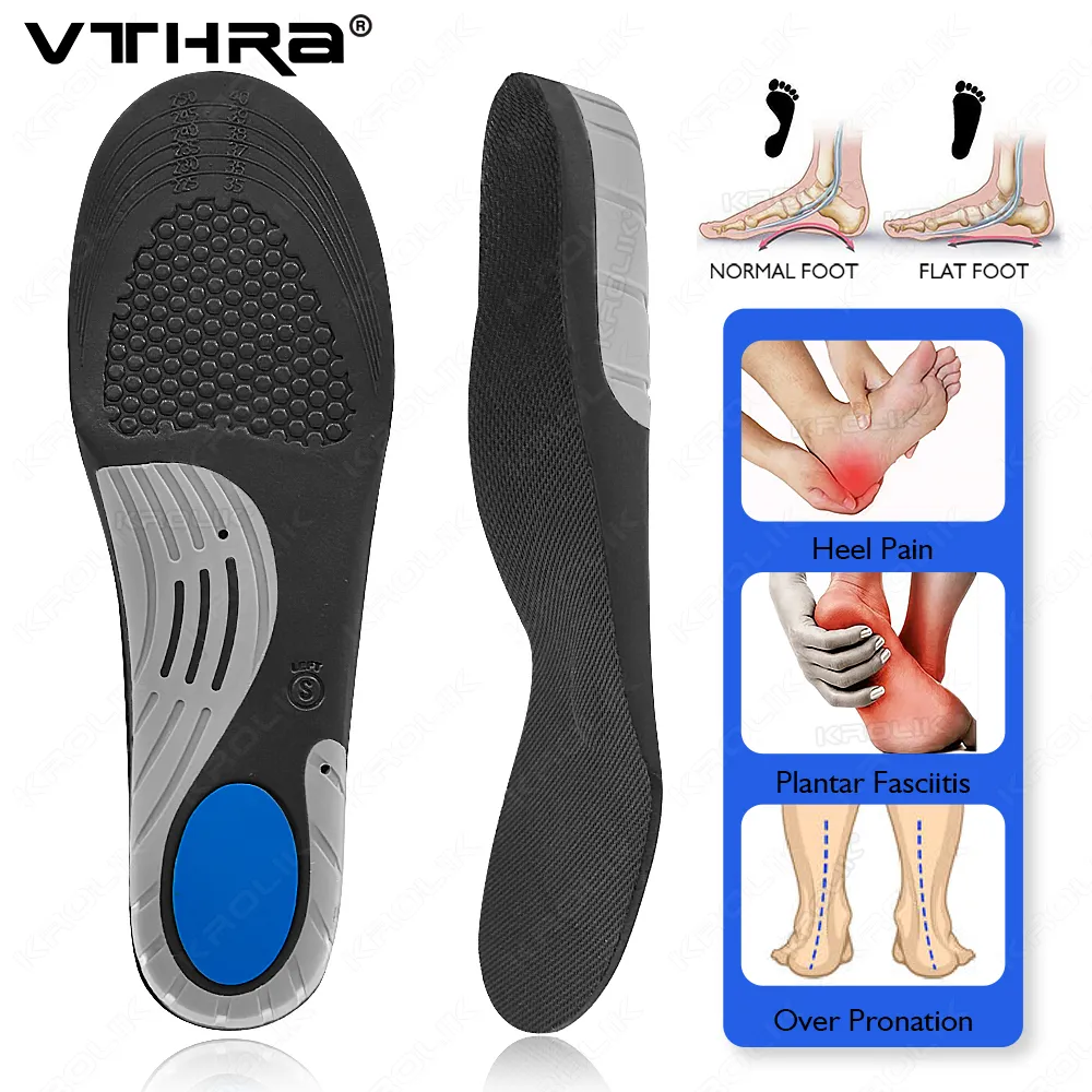 Orthotic Arch Support Insoles for Flat Feet - Pain Relief for Men ...