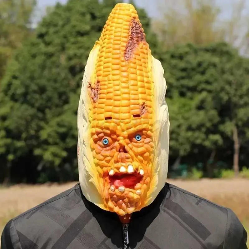 DHgate.com:Horror Corn Head Mask - Full Face Halloween Costume Prop ...