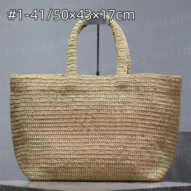 Fashion Designer Woven Tote Bags for Women, Summer Lafite Grass ...