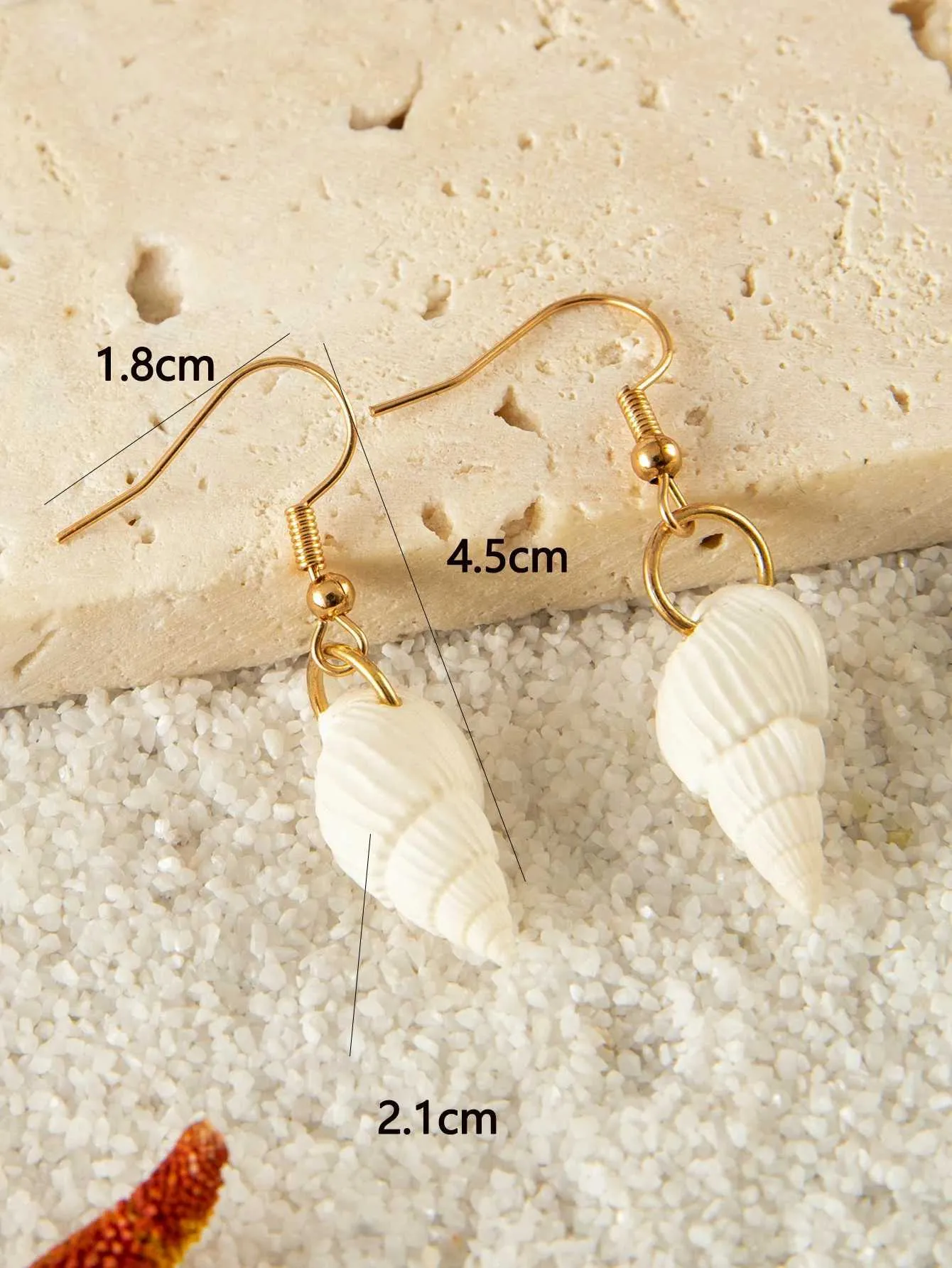 Bohemian Conch Shell & Starfish Earrings Set - Women's Summer Jewelry ...