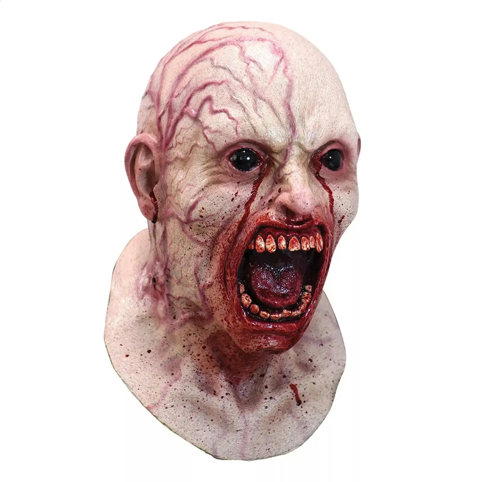 Realistic Zombie Face Mask for Halloween Party Cosplay - Scary Creepy ...
