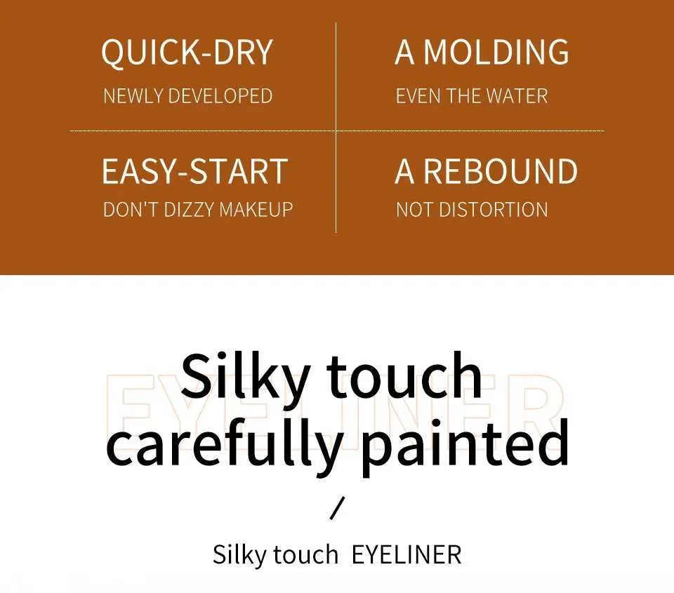 Waterproof Liquid Eyeliner Pen with Glue - Black & White - Long-Lasting ...