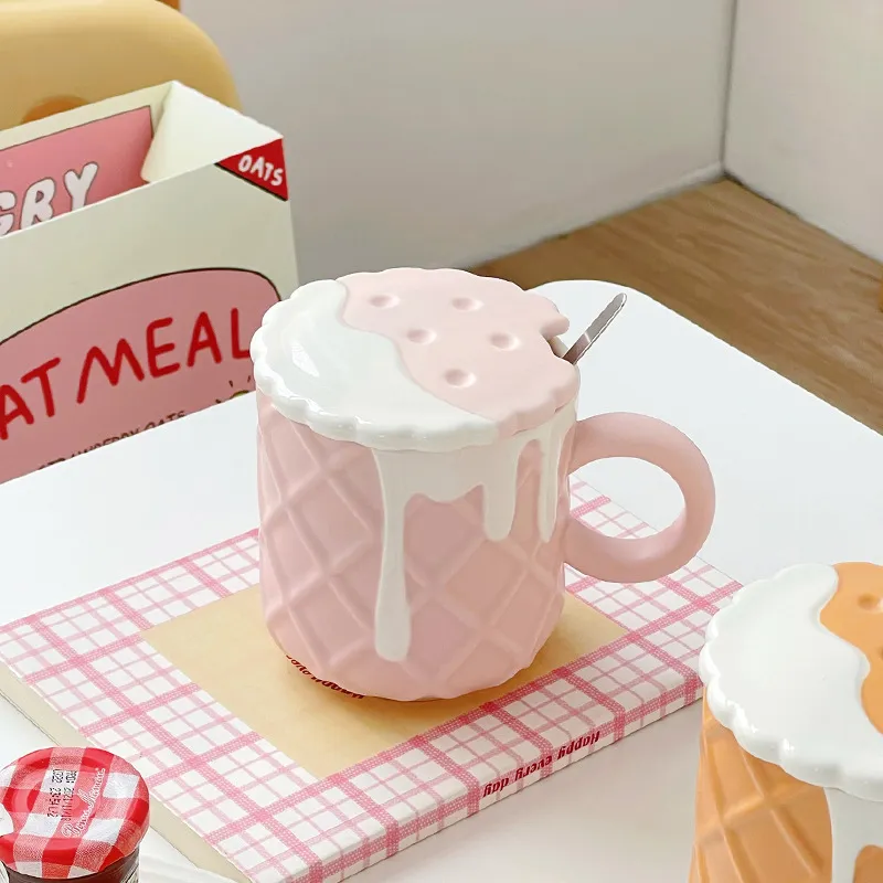 DHgate.com:Cute Ceramic Mug Set - Couple's Coffee Mug, Creative Girl's ...