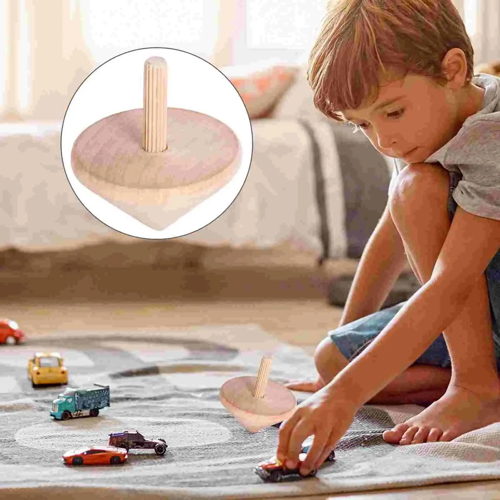 Small Metal Star Rotating Top Toys for Kids: Educational & Fun Wooden ...