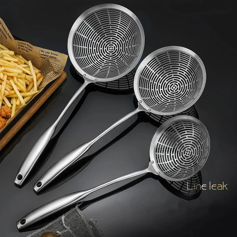 Stainless Steel Large Colander with Filter Spoon & Skimmer - Kitchen ...