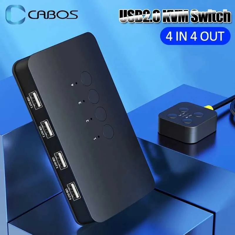 4-Port USB KVM Switch Adapter | Control 4 Devices with 1 Keyboard ...